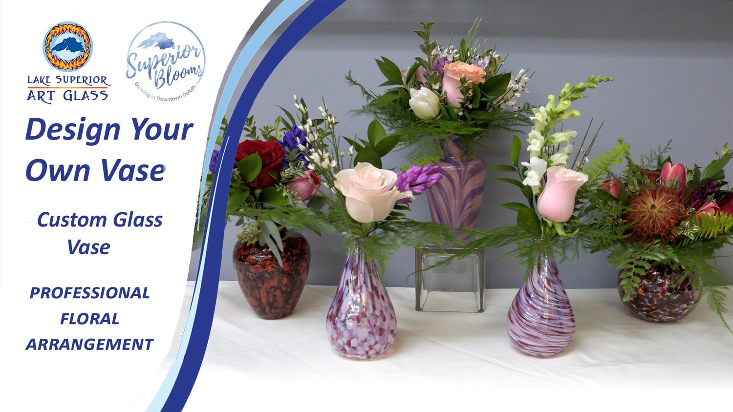 Design your own glass vase – Lake Superior Art Glass