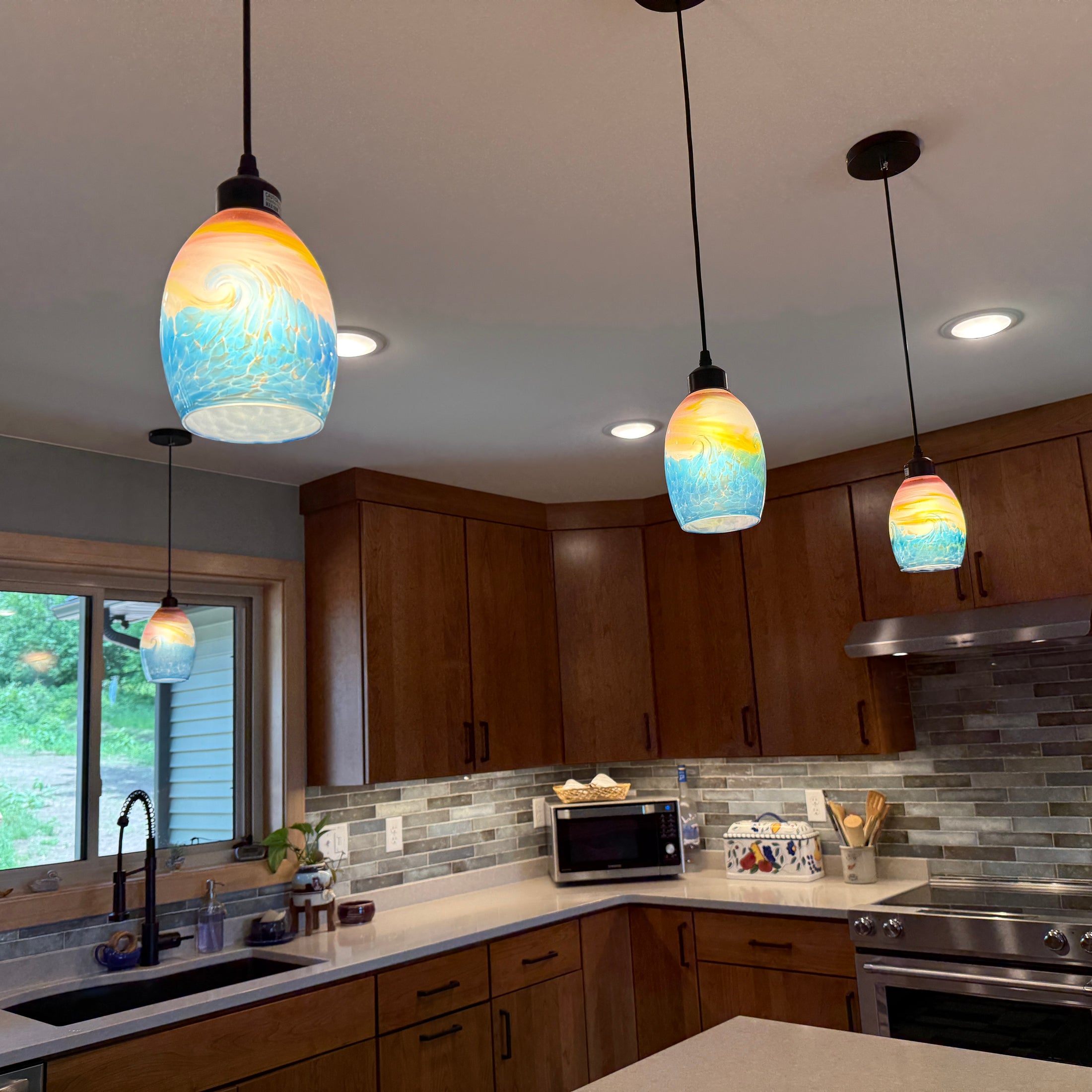Custom Light Shades – Lake Superior Art Glass