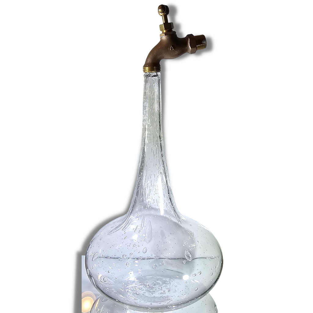 Danté Flat Bottom Water Drop-Clear : Large – Lake Superior Art Glass