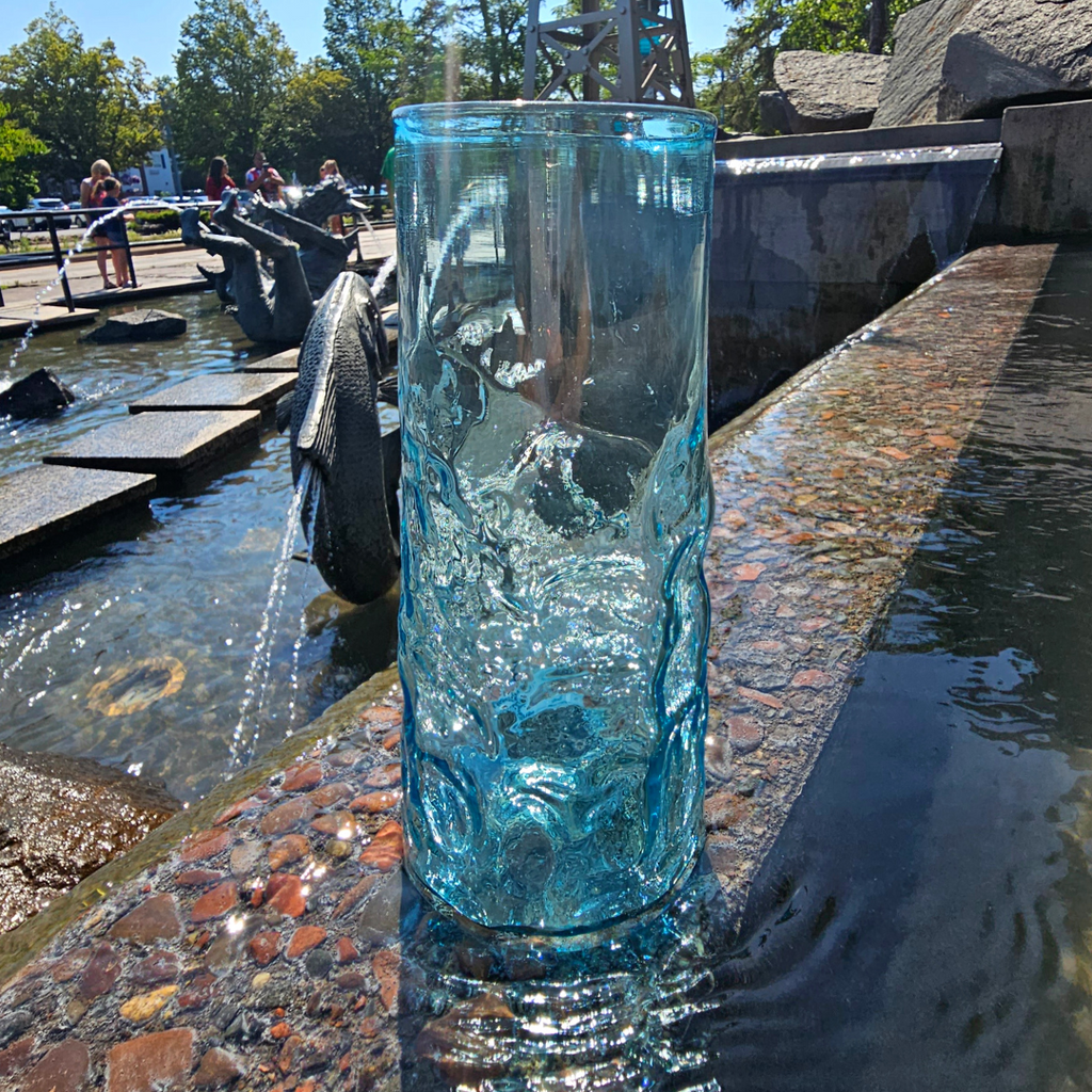 Danté River Rock Vase-Color – Lake Superior Art Glass