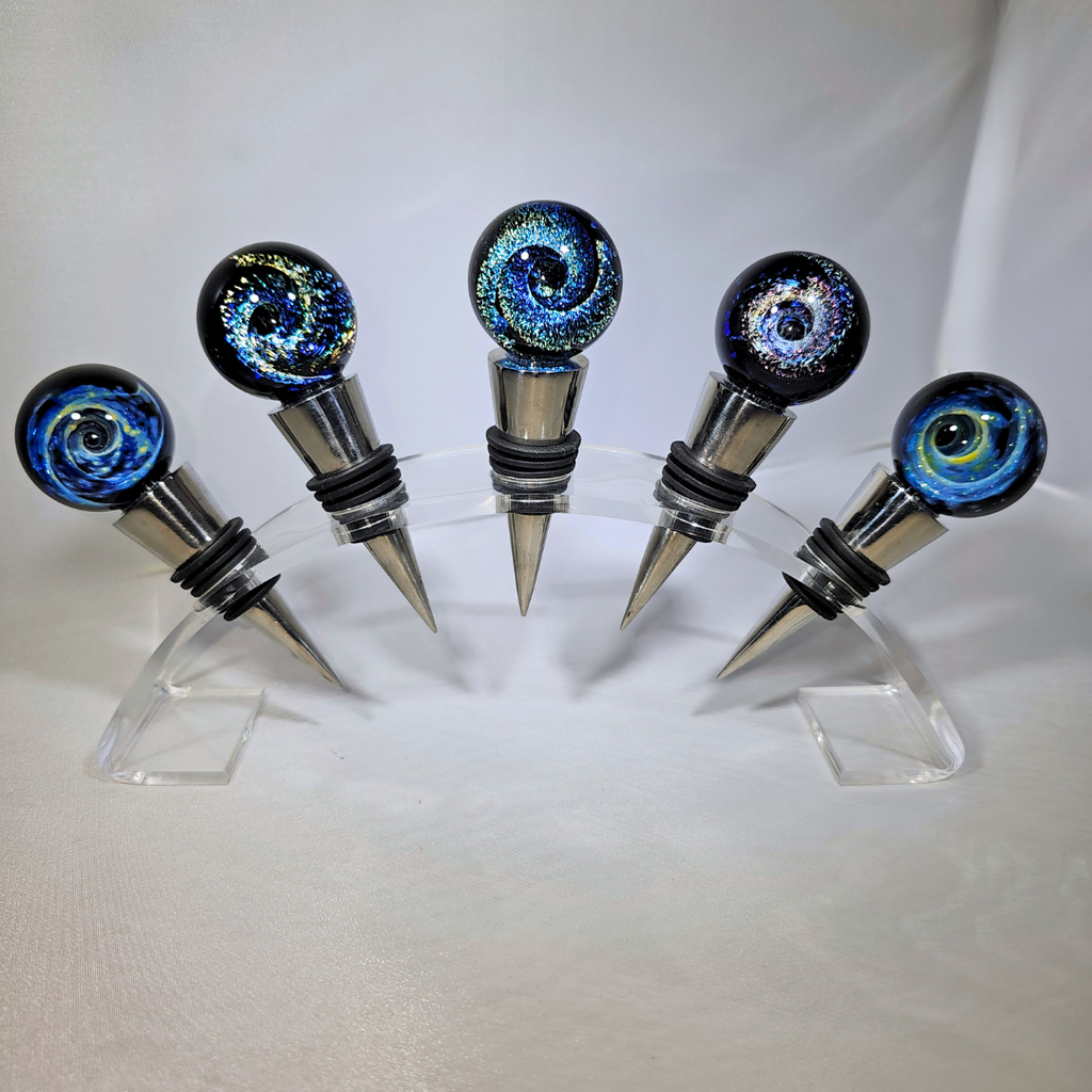 Galaxy Vortex Bottle Stopper – Lake Superior Art Glass