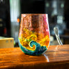 Stemless Wave Goblets • Lake Superior Art Glass