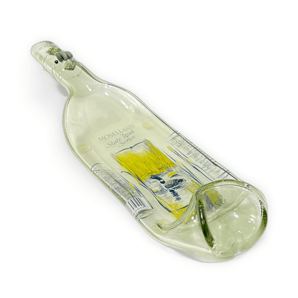 'Loon' Slumped Wine Bottle Dish and Spoon Rest – Lake Superior Art Glass