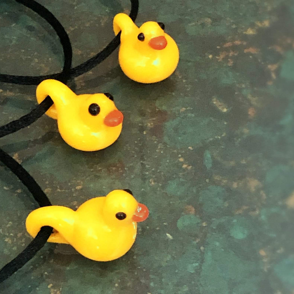 Glass Retro Rubber Duck Pendant – Lake Superior Art Glass