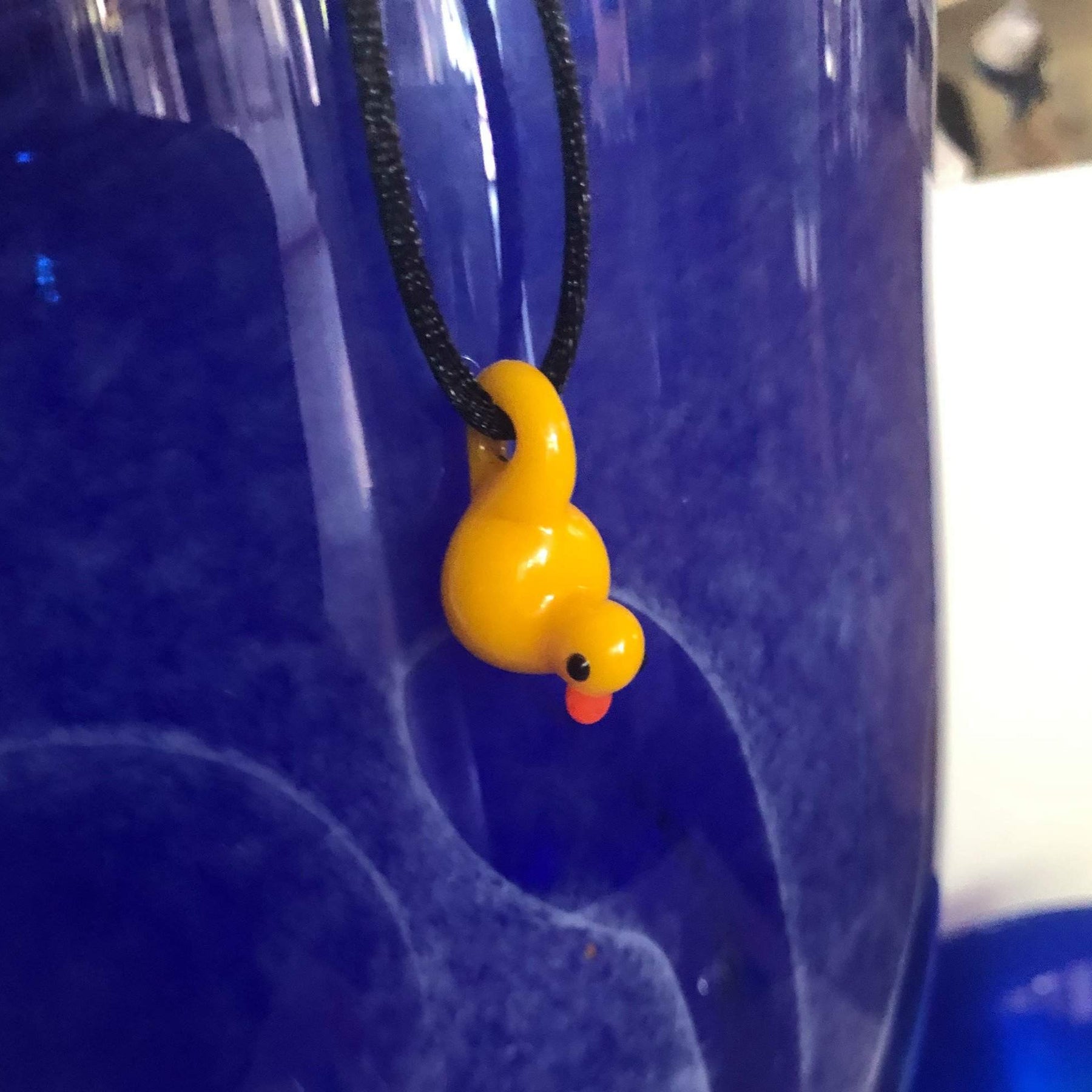 Glass Retro Rubber Duck Pendant – Lake Superior Art Glass