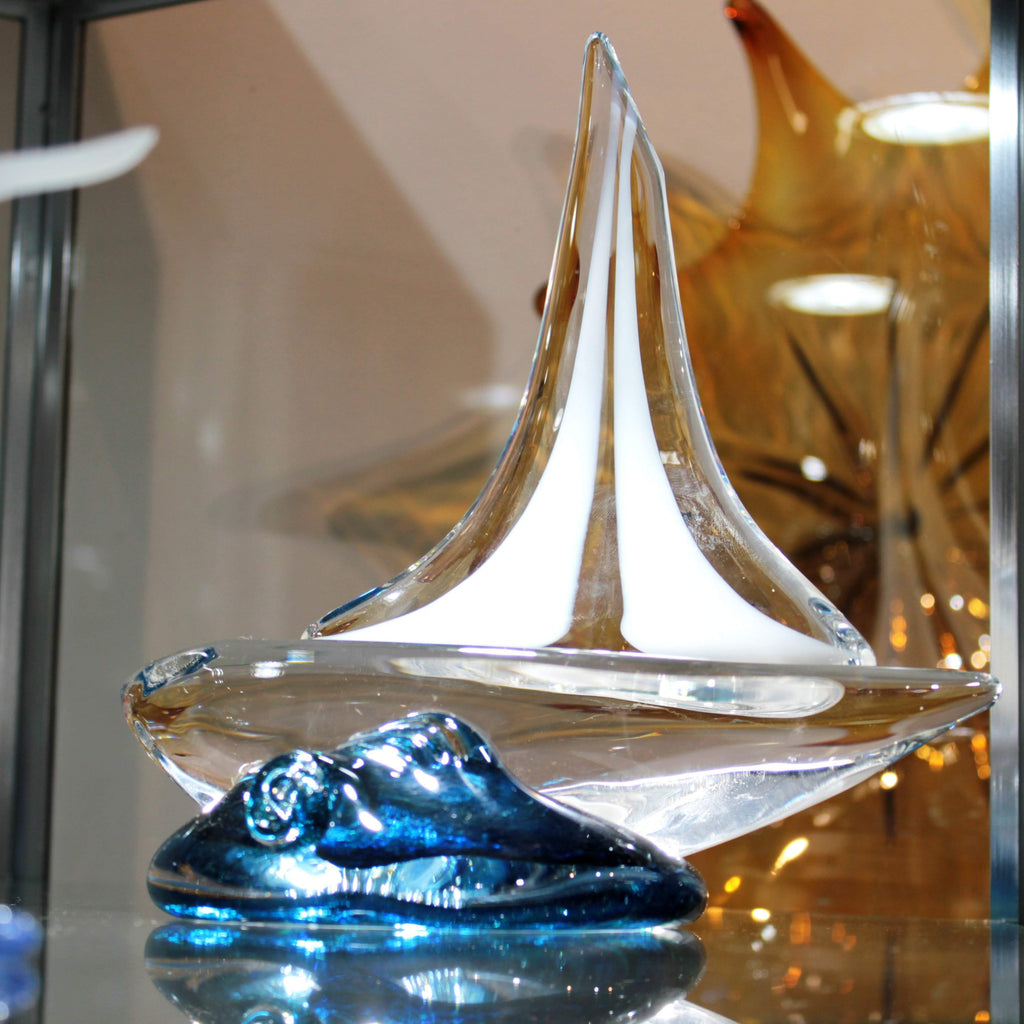 Sailboat Sculpture – Lake Superior Art Glass